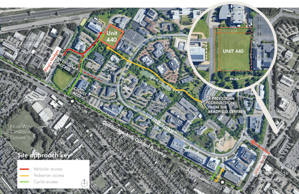 The Site – Unit 440 – Cambridge Science Park